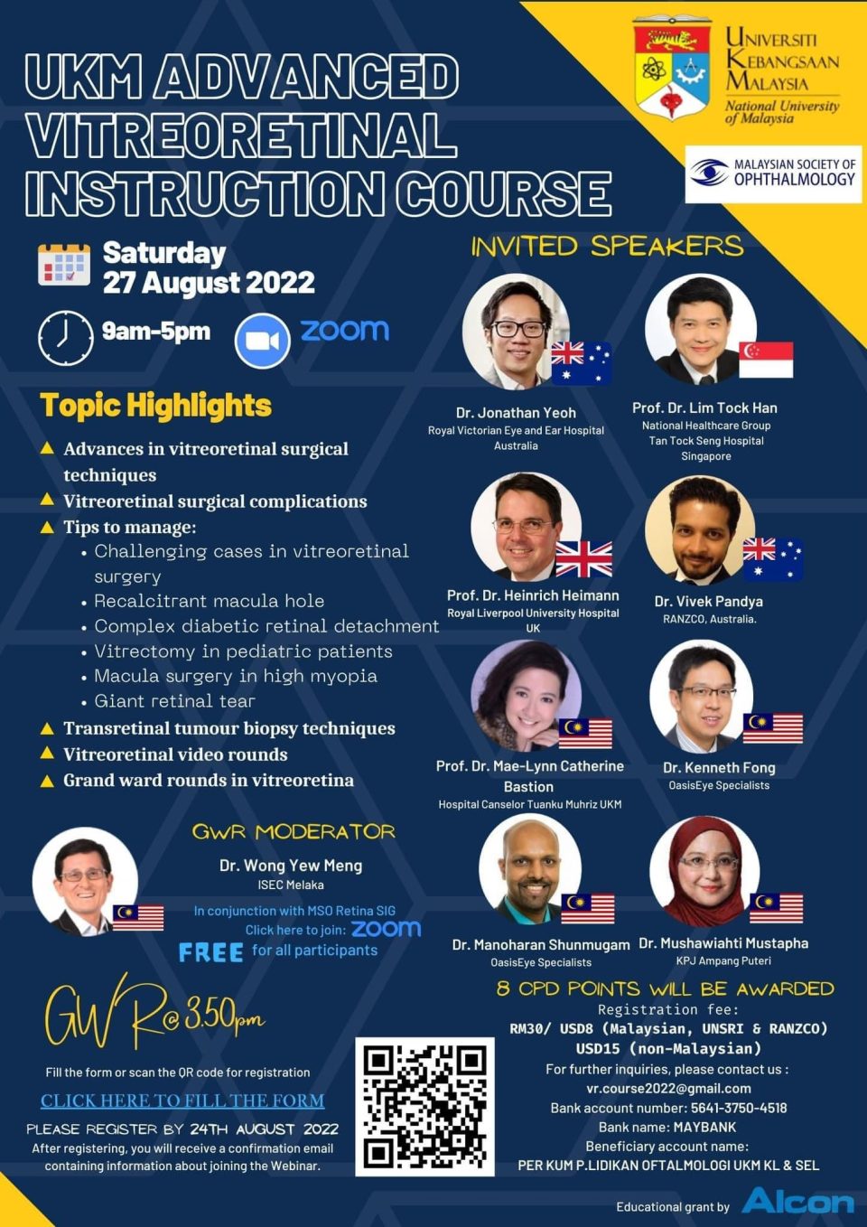 UKM Advanced Vitreoretinal Instruction Course 2022 - Jabatan Oftalmologi Fakulti Perubatan