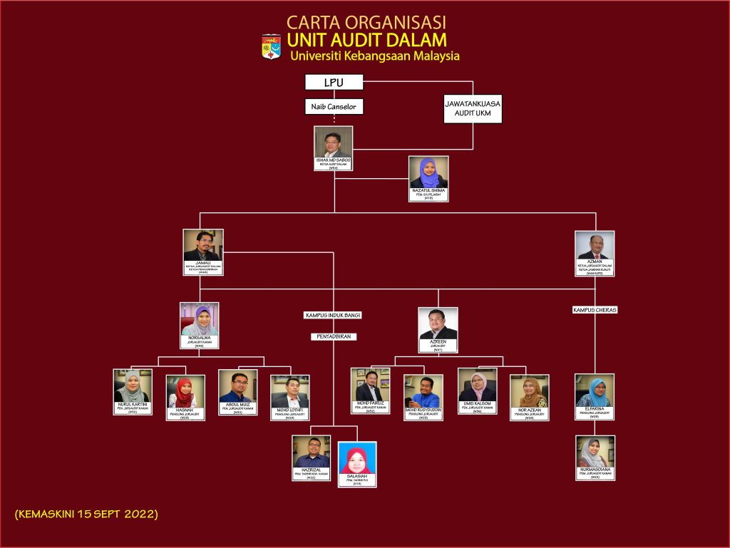 Carta Organisasi UAD | Portal Rasmi Unit Audit Dalam UKM