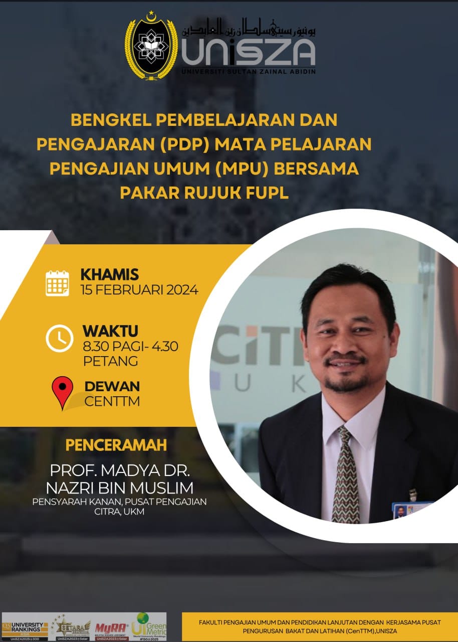 Bengkel PDP MPU di UNISZA | Pusat Pengajian Citra Universiti