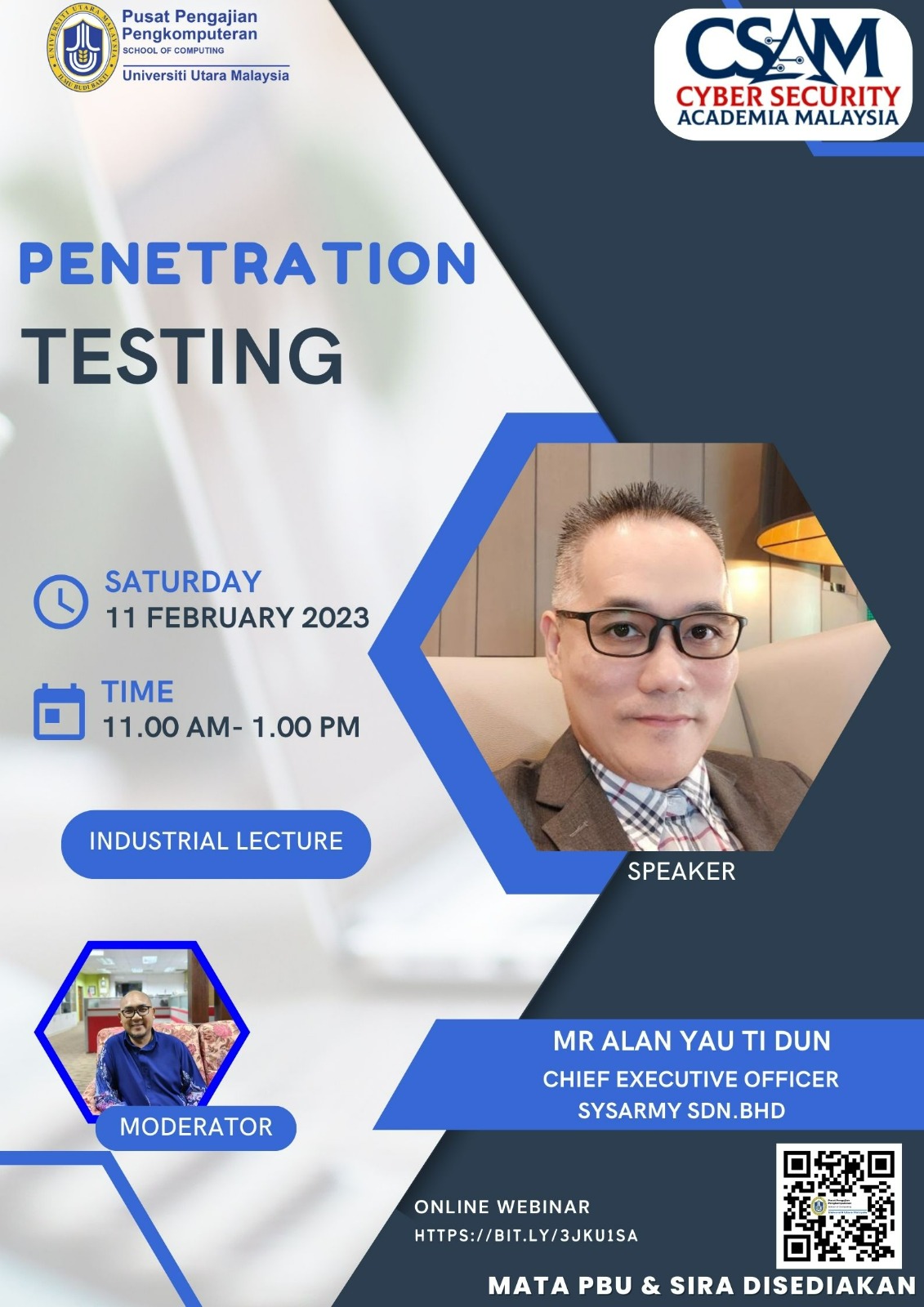 INDUSTRIAL LECTURE: PENETRATION TESTING – CSAM