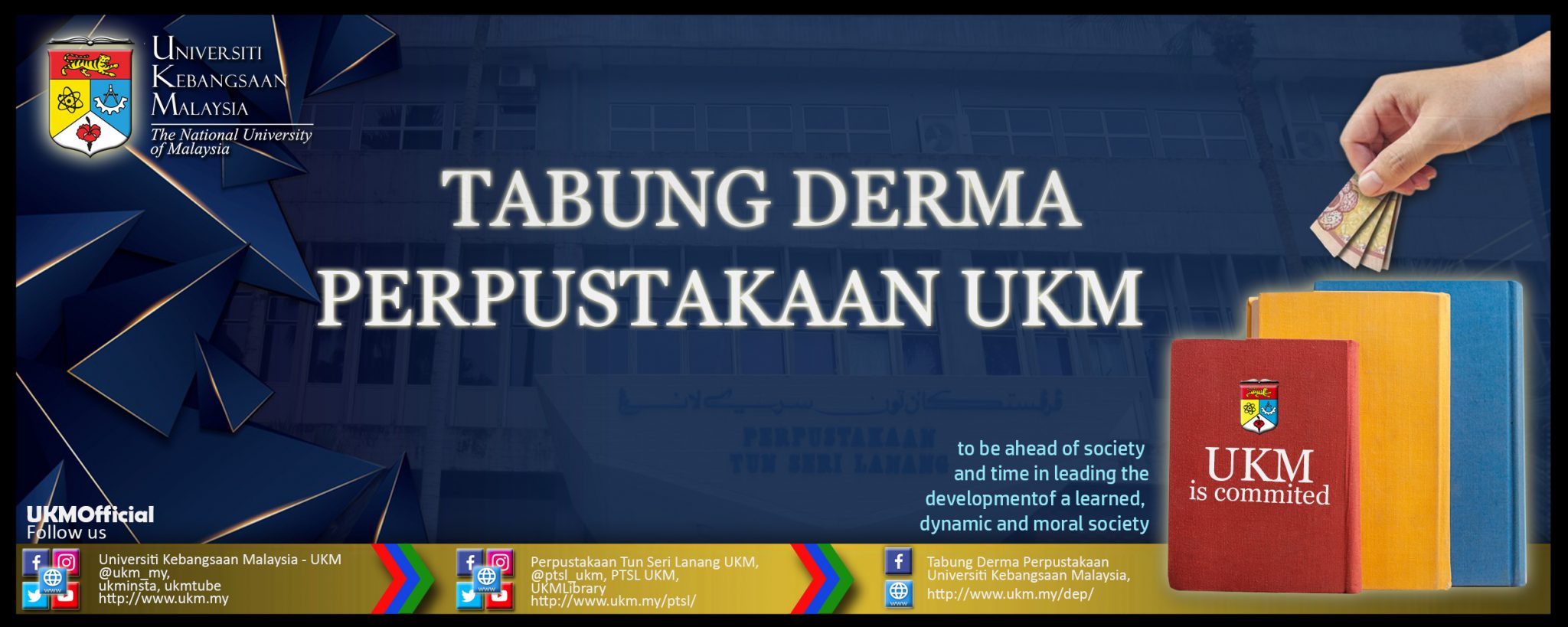 Tabung Derma Perpustakaan UKM – Hulurkan Sumbangan Ikhlas Anda