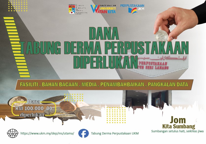 Tabung Derma Perpustakaan UKM – Hulurkan Sumbangan Ikhlas Anda