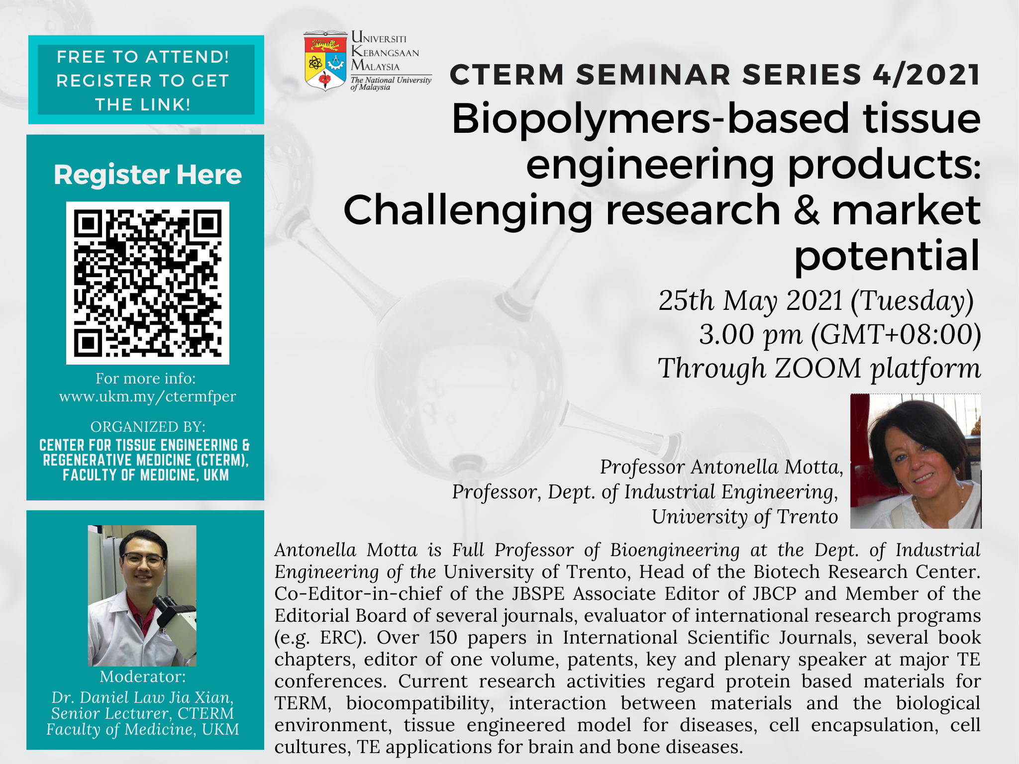 CTERM SEMINAR SERIES 3/2021 · Department of Tissue Engineering and ...