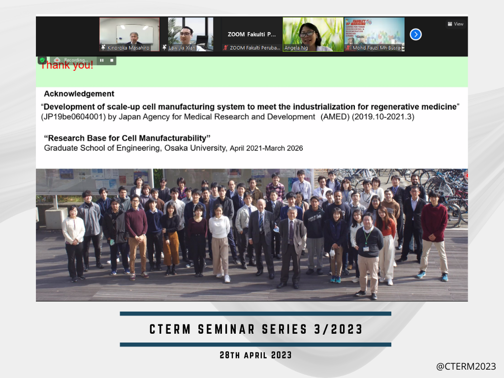 CTERM SEMINAR SERIES 3/2023 · Department of Tissue Engineering and ...