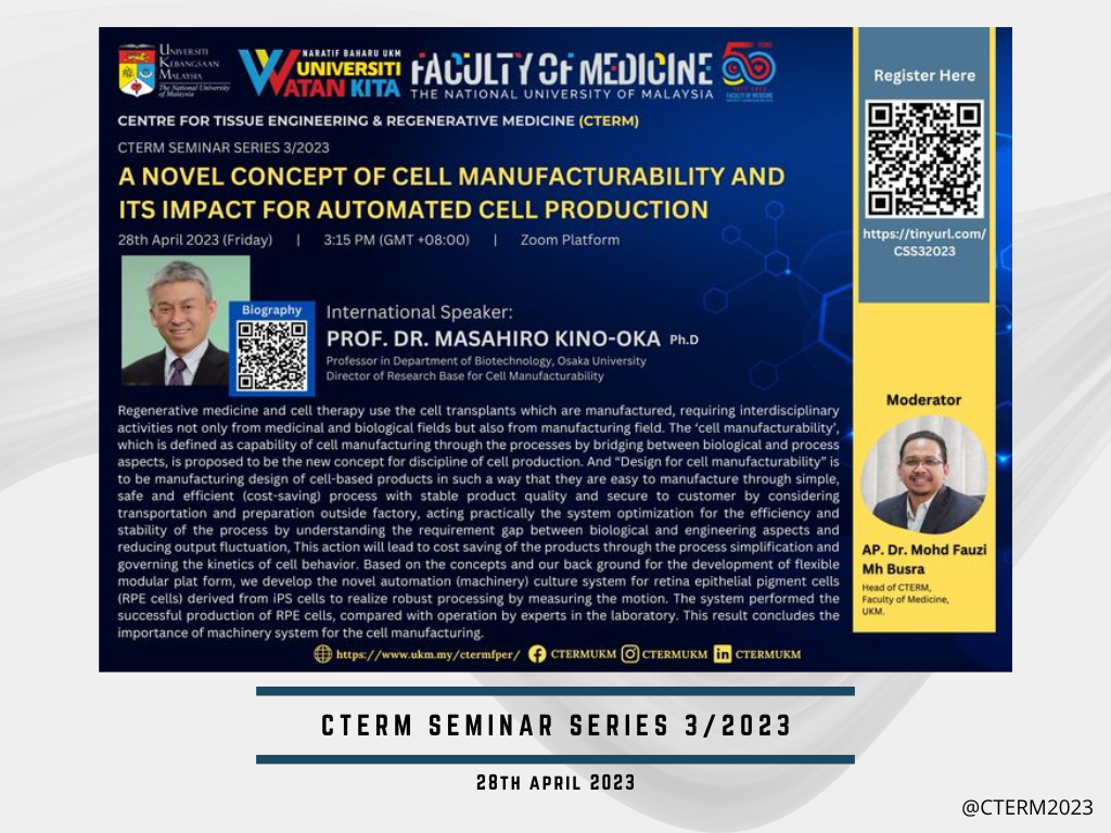 CTERM SEMINAR SERIES 3/2023 · Department of Tissue Engineering and ...