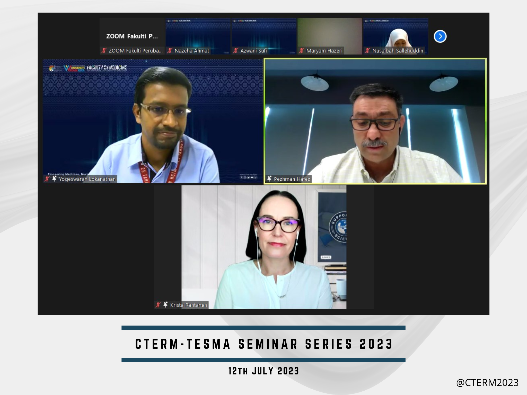 CTERM-TESMA SEMINAR SERIES 2023 · Department of Tissue Engineering and ...