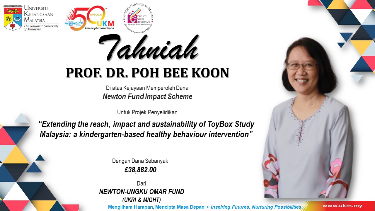 CONGRATULATION PROF. DR. POH BEE KOON | Fakulti Sains Kesihatan UKM
