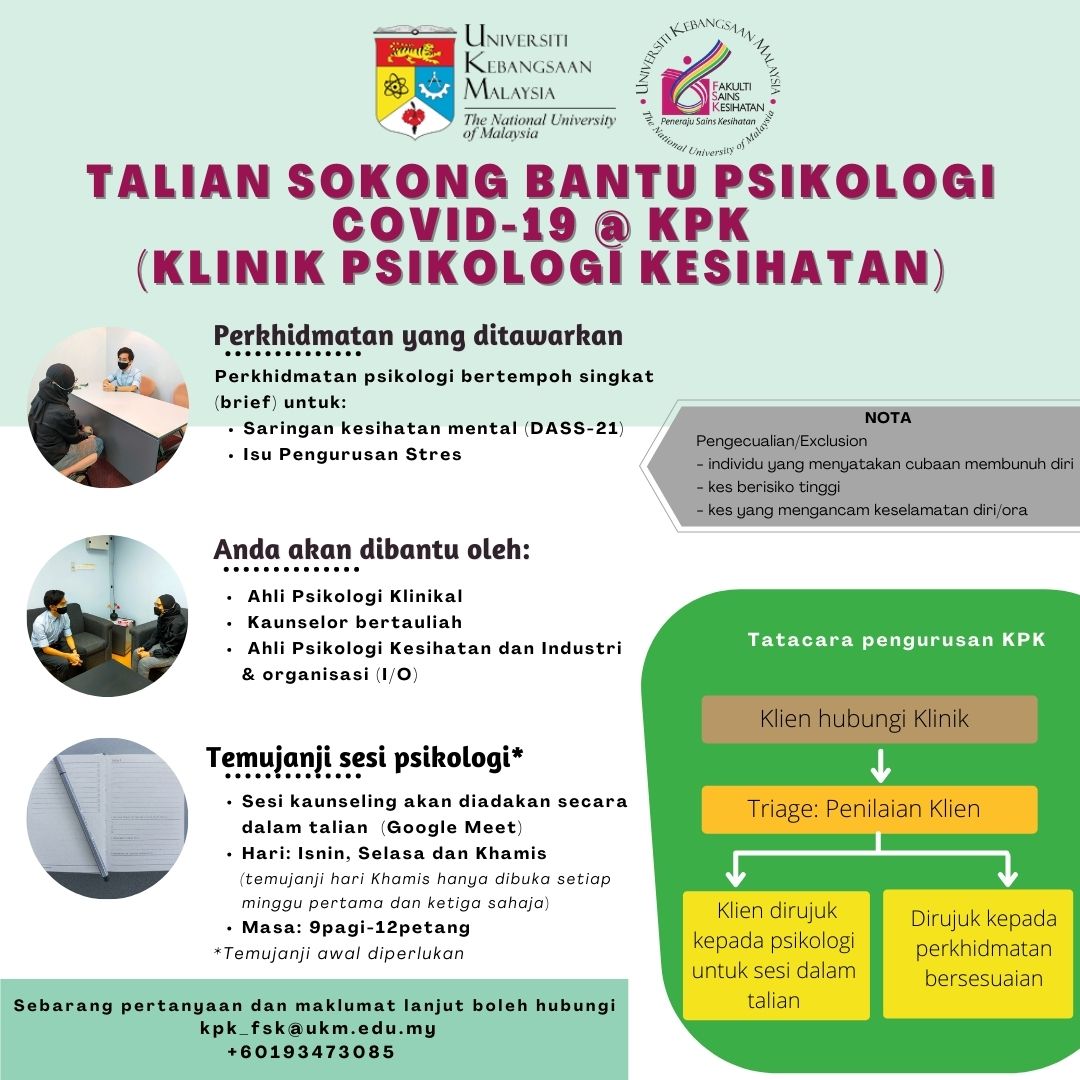 KLINIK PSIKOLOGI KESIHATAN | Fakulti Sains Kesihatan UKM