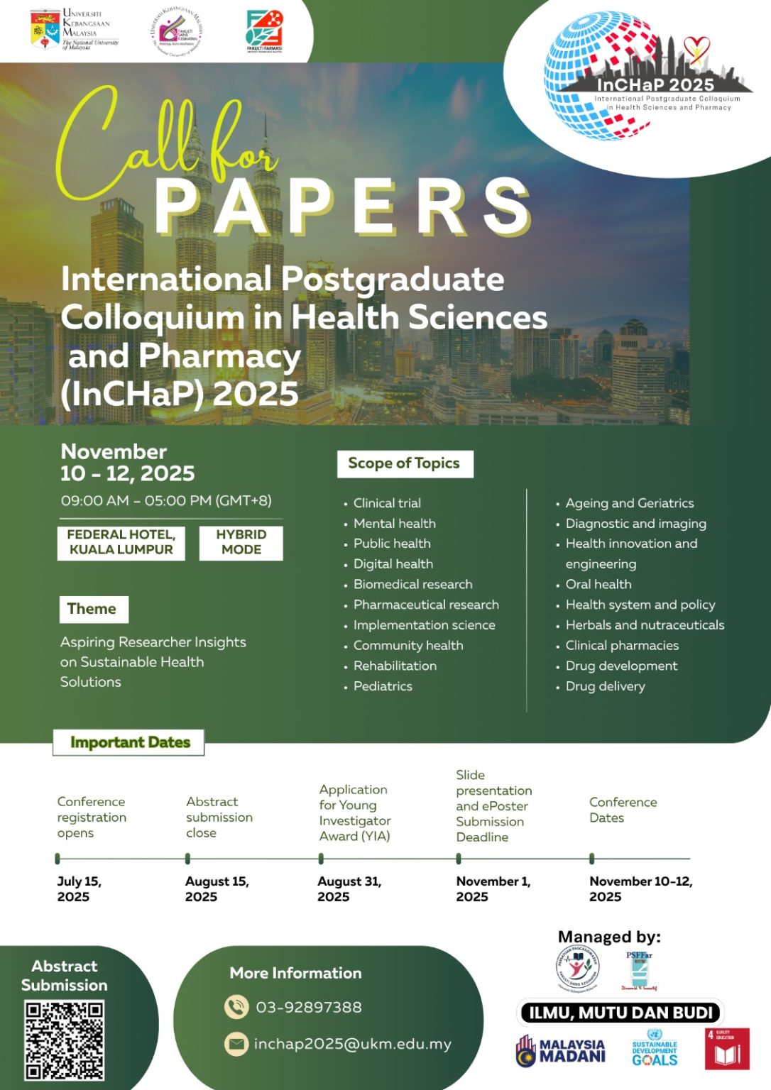 InCHaP 2025 | Fakulti Sains Kesihatan UKM