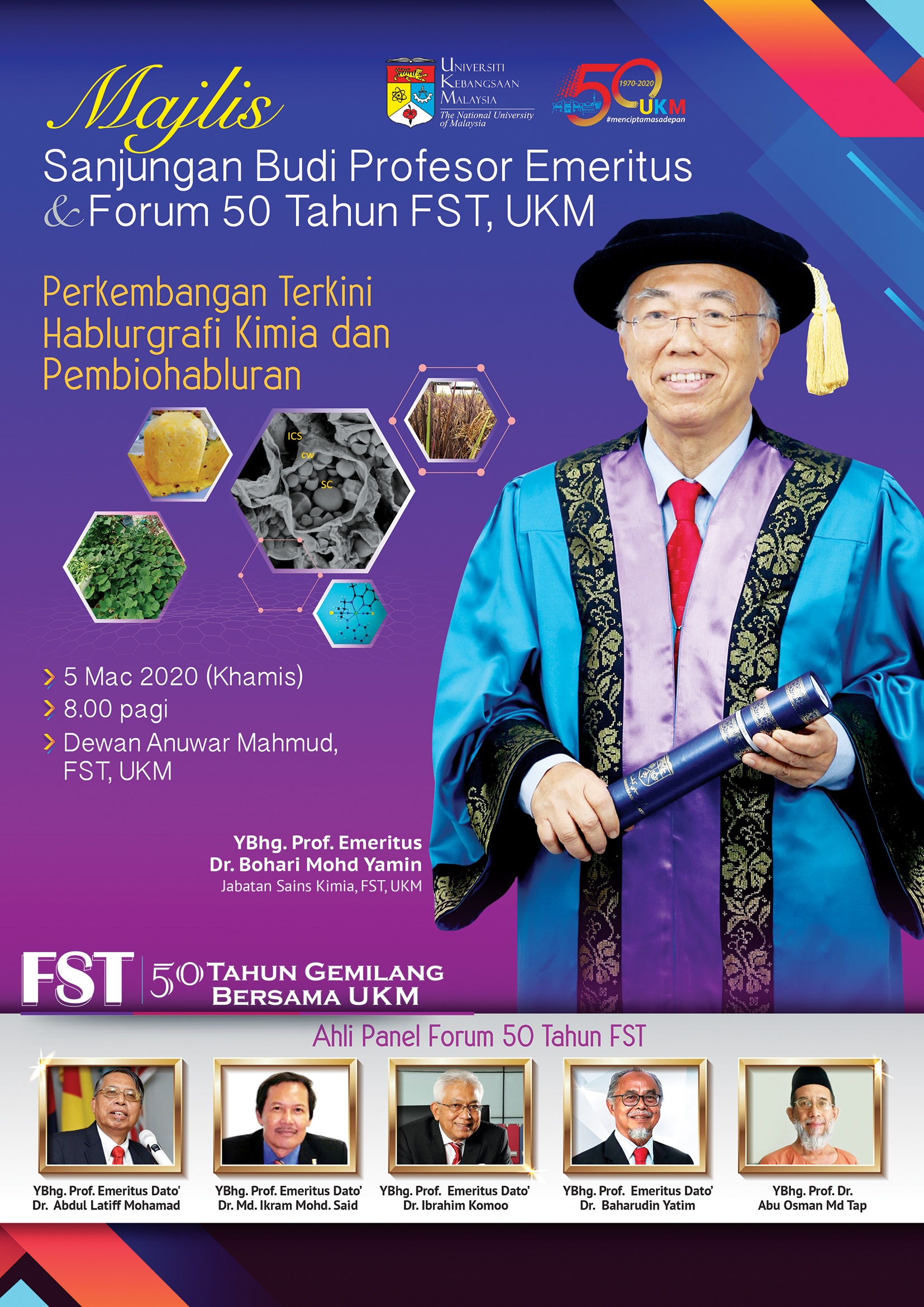 Majlis Sanjungan Budi Profesor Emeritus dan Forum 50 Tahun FST ...
