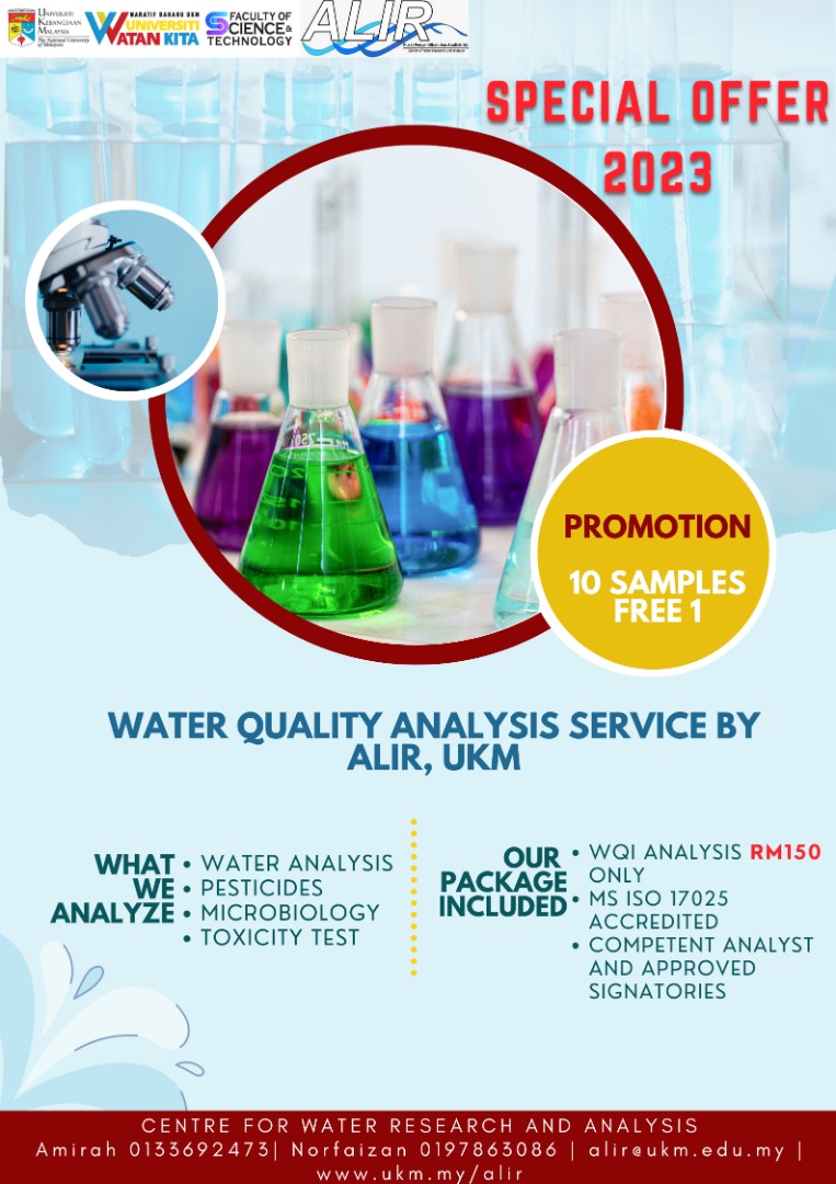 PERKHIDMATAN ANALISIS SAMPEL AIR – PUSAT PENYELIDIKAN DAN ANALISIS AIR ...