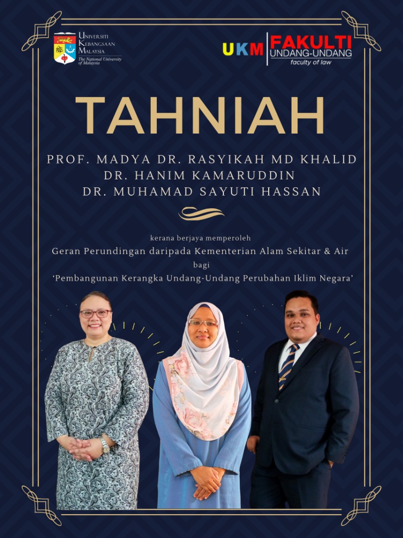 Tahniah kepada Prof. Madya Dr. Rasikah Md Khalid, Dr. Hanim Kamaruddin ...