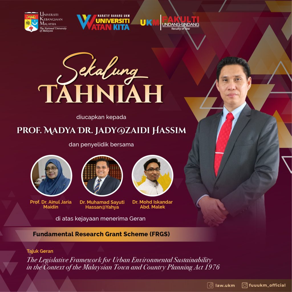 SEKALUNG TAHNIAH DI ATAS KEJAYAAN MENERIMA GERAN ‘Fundamental Research ...