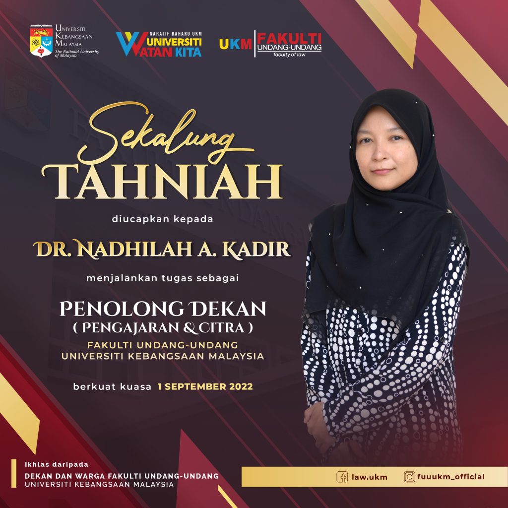 MENJALANKAN TUGAS SEBAGAI PENOLONG DEKAN (PENGAJARAN & CITRA) FAKULTI ...