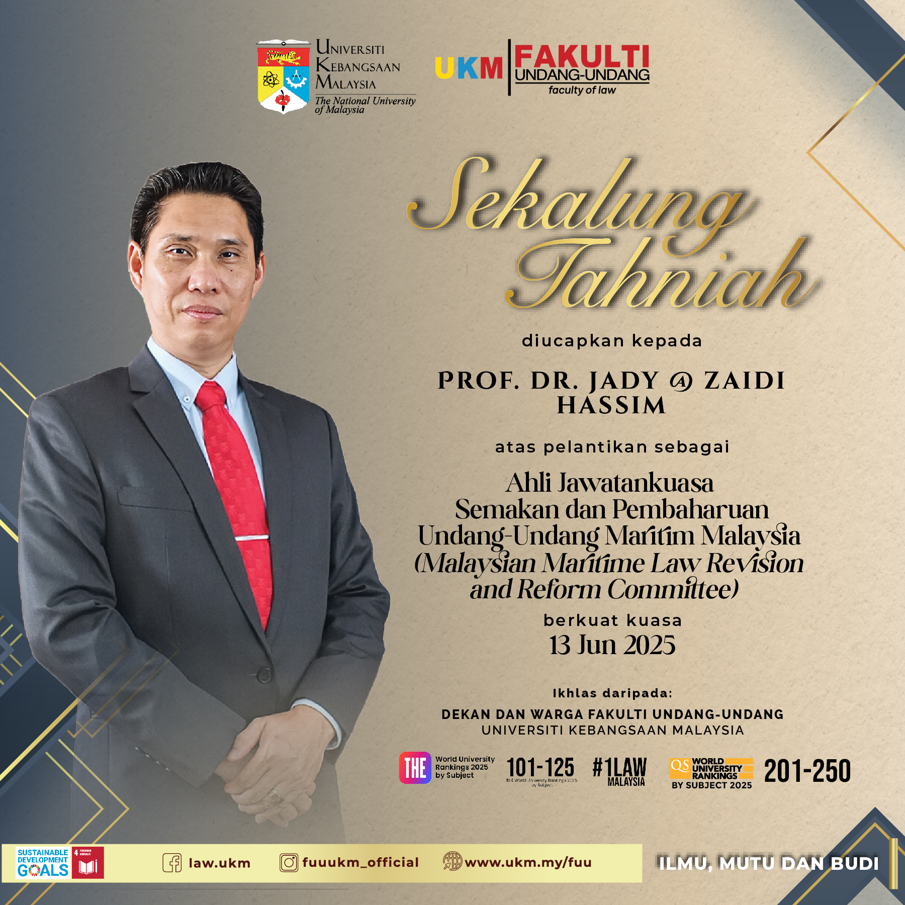 Faculty of Law – Legal Mind with a Moral Heart