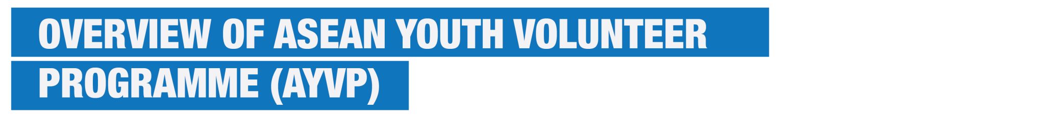 ASEAN Youth Volunteer Programme – Pusat Jaringan Industri & Komuniti