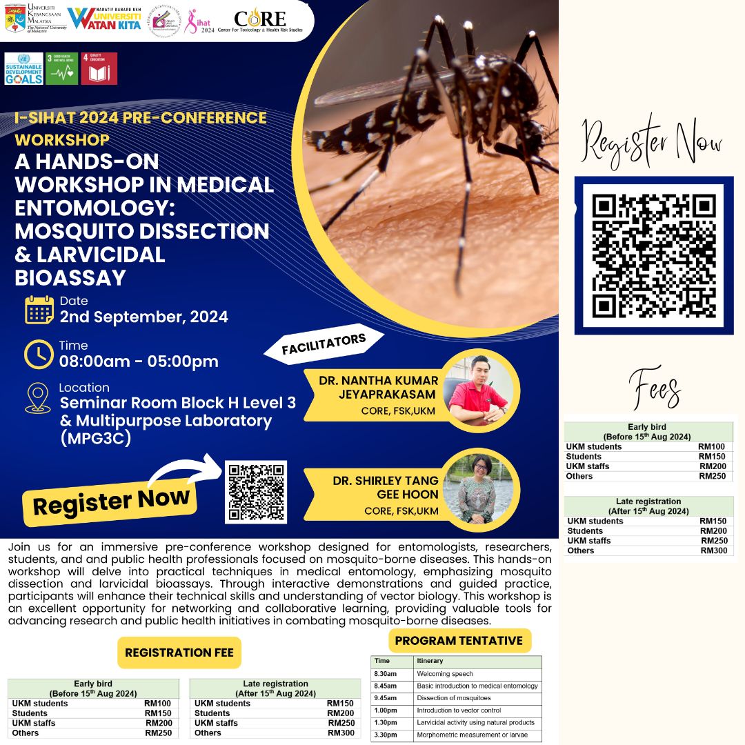 Pre Conference Workshop: Hands-On in Medical Entomology | i-SIHAT 2024