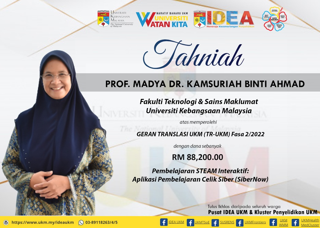 Ucapan Tahniah – IDEA UKM