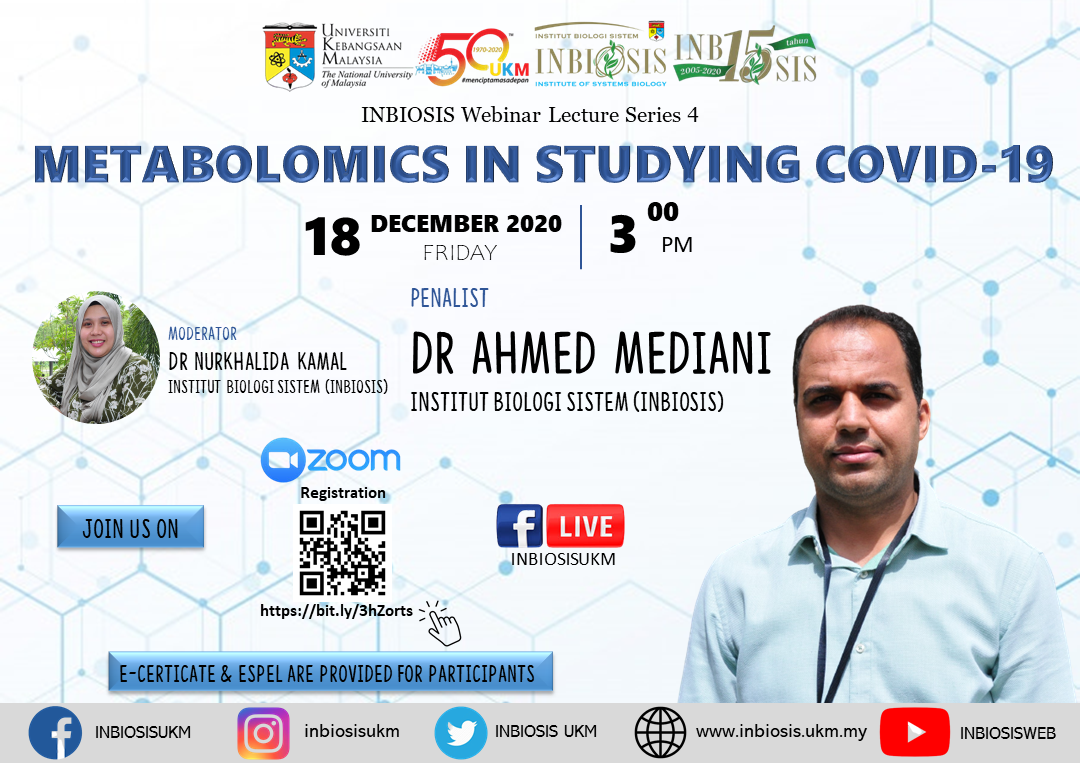 INBIOSIS Webinar Lecture Series 4/2020 | Institut Biologi Sistem