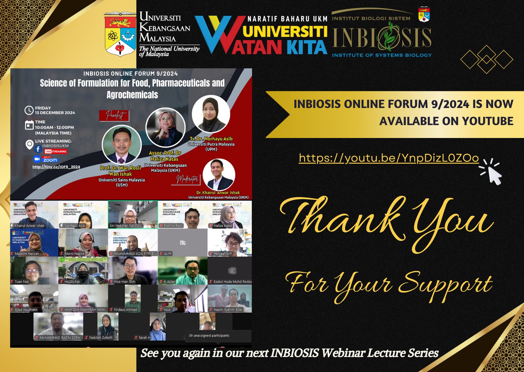 IOF9_2024 Recording Video | Institut Biologi Sistem