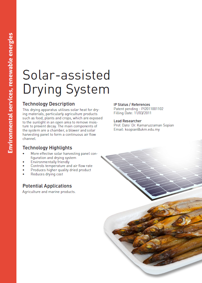 Solar-Assisted Drying System | Centre for Innovation & Technology Transfer