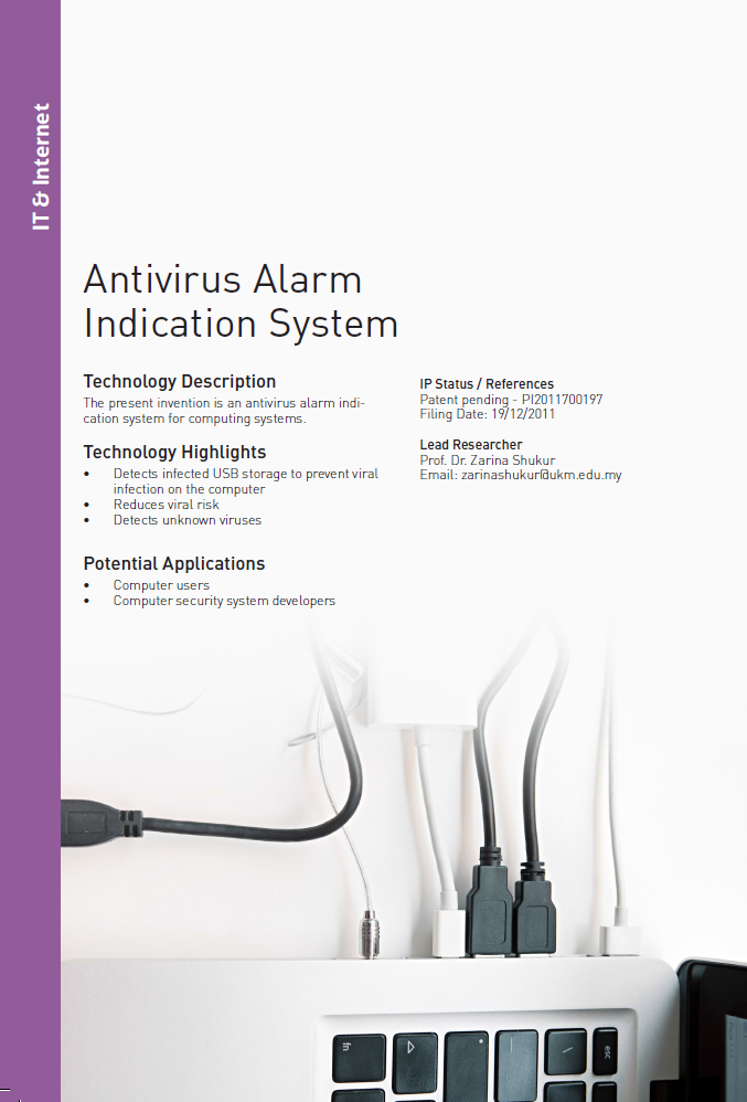 Antivirus Alarm Indication System | Centre for Innovation & Technology ...