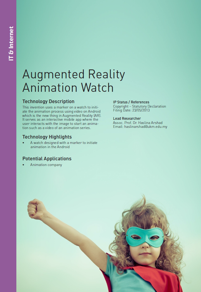 Augmented Reality Animation Watch | Centre for Innovation & Technology ...