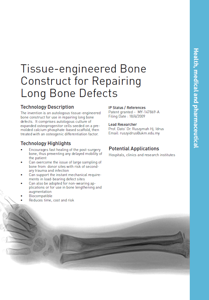 Tissue-engineered Bone Construct for Repairing Long Bone Defects ...