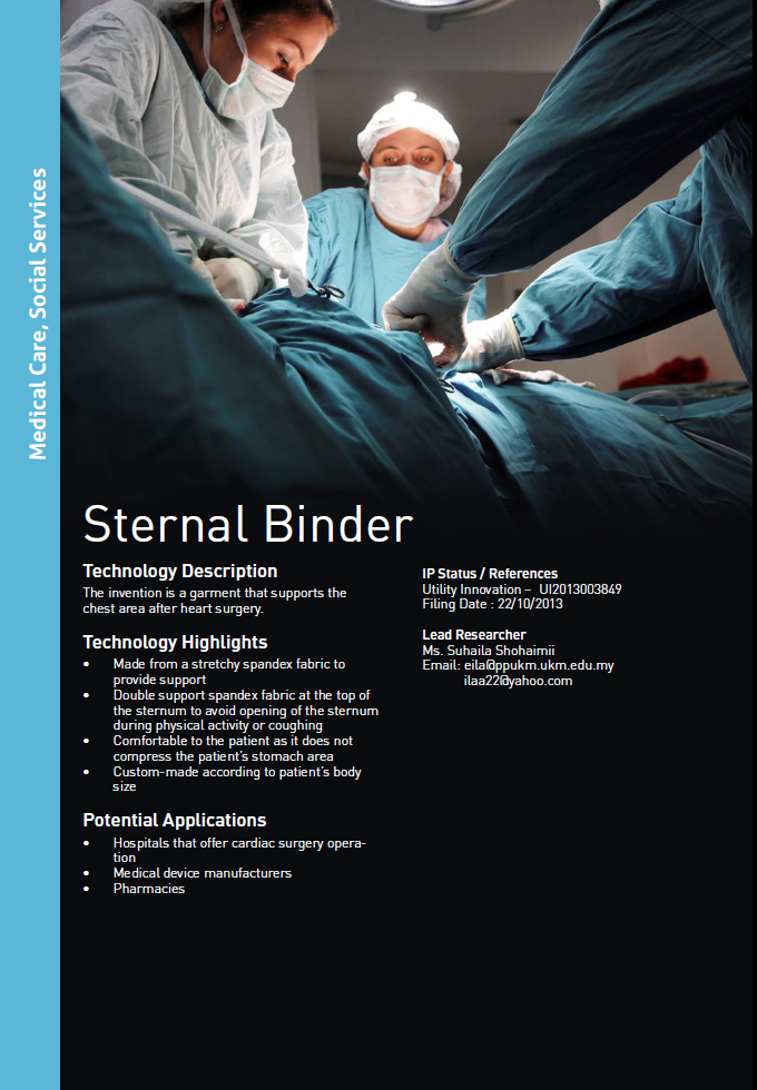 Sternal Binder | Centre for Innovation & Technology Transfer