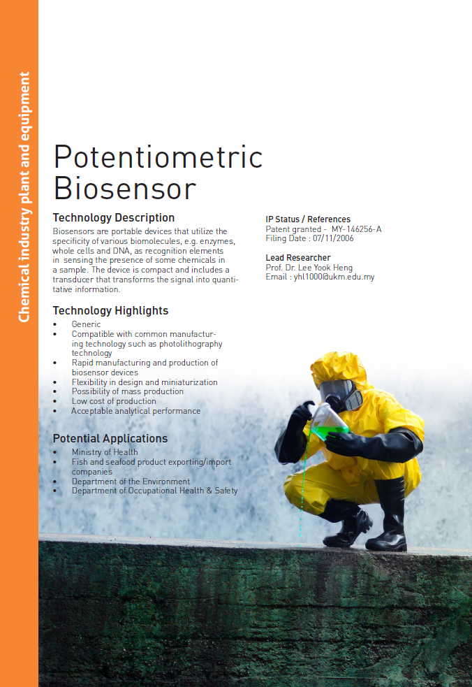 Potentiometric Biosensor | Centre for Innovation & Technology Transfer