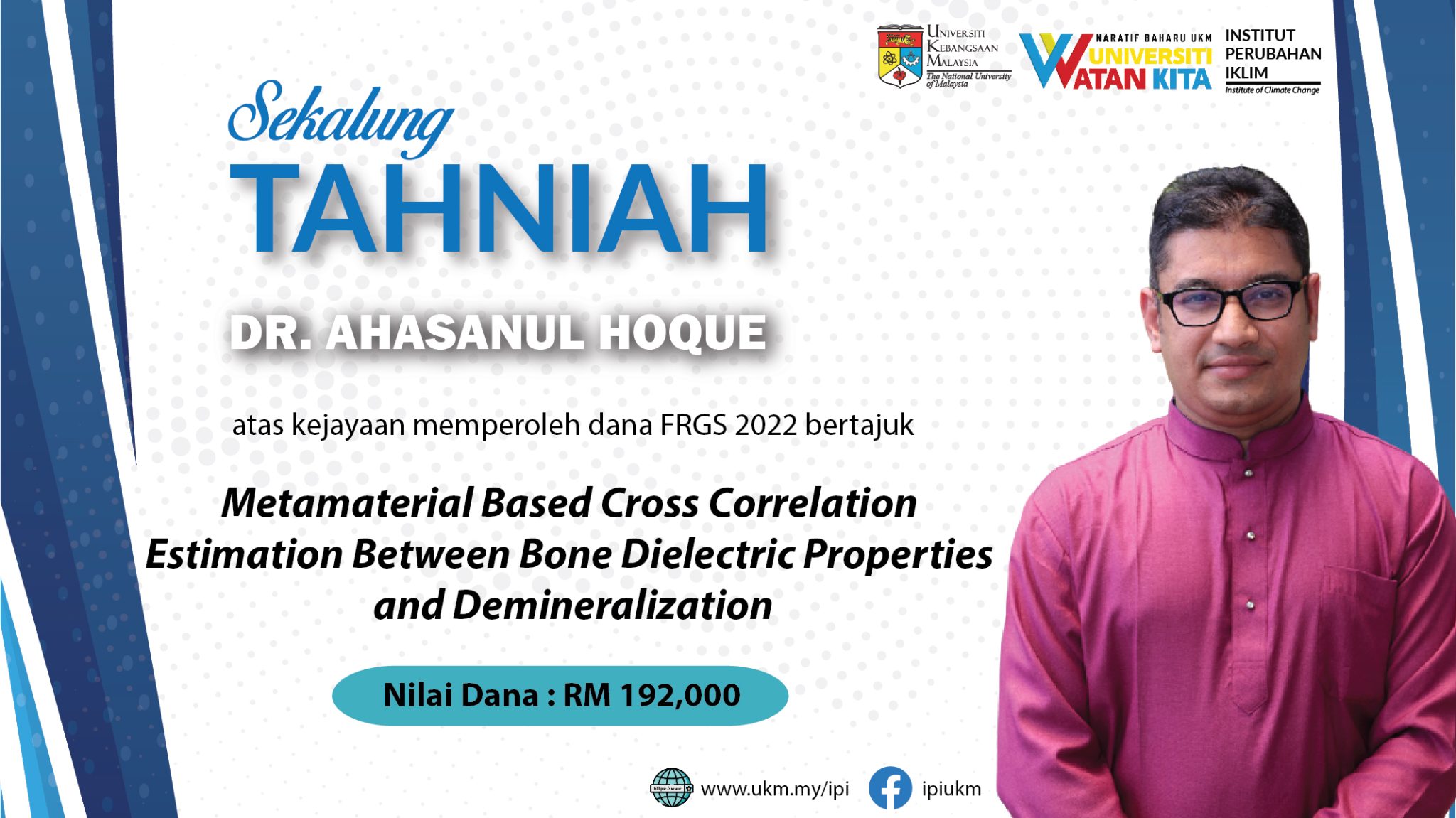 Tahniah! Penerima Geran Penyelidikan Fundamental (FRGS) Tahun 2022 ...