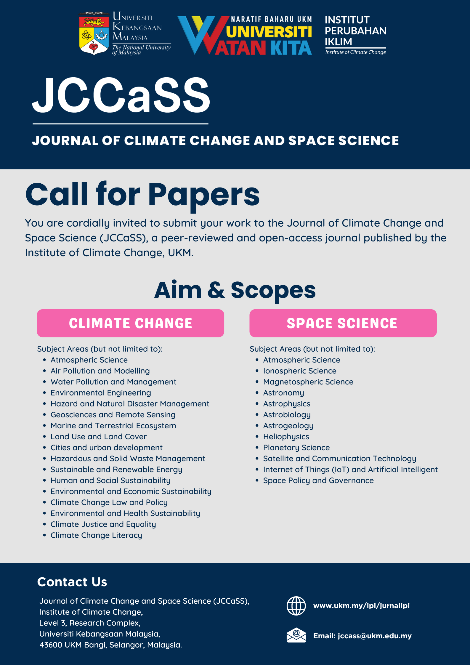 IPI Journal – Institut Perubahan Iklim