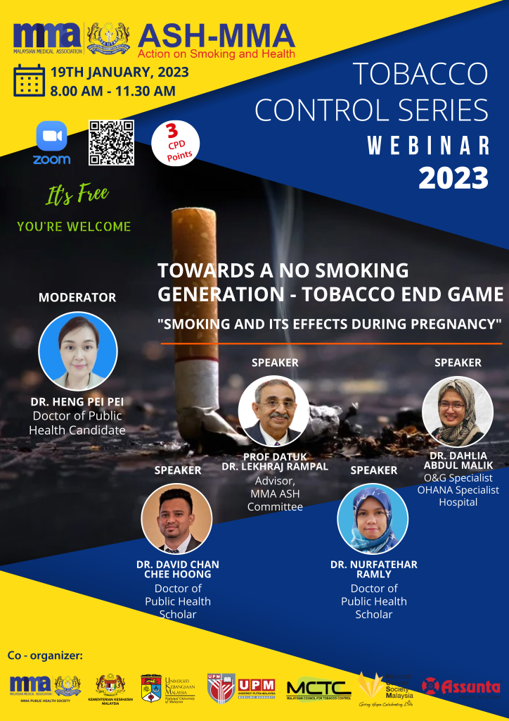 Tobacco Control Series Webinar 2023 | Jabatan Perubatan Kesihatan Awam