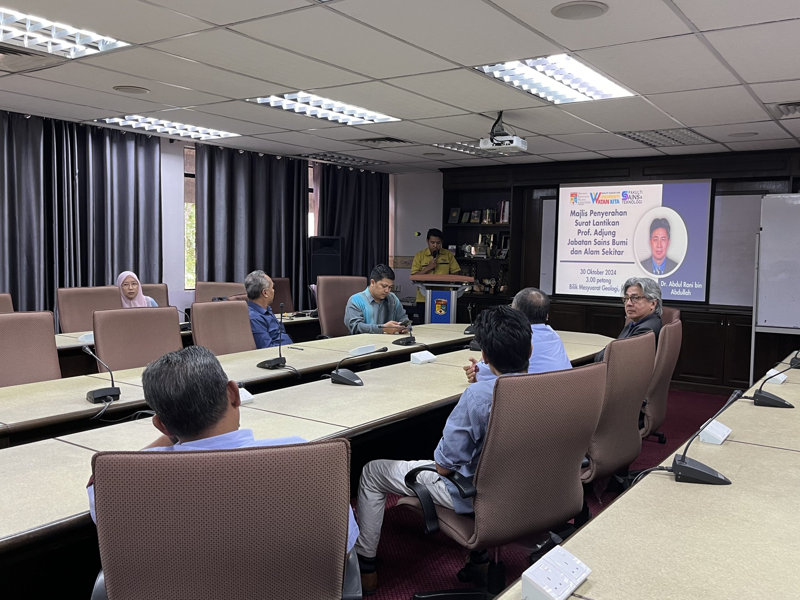 Majlis Penyerahan Surat Lantikan Prof. Adjung JSBAS – Dr. Abdul Rani ...