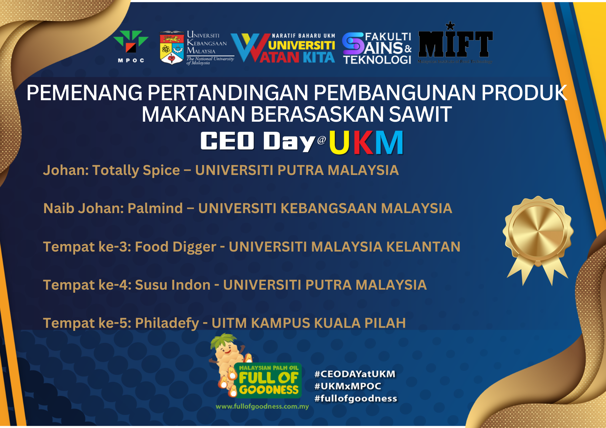 CEO Day @ UKM - JABATAN SAINS MAKANAN