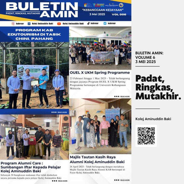 BULETIN AMIN – Kolej Aminuddin Baki