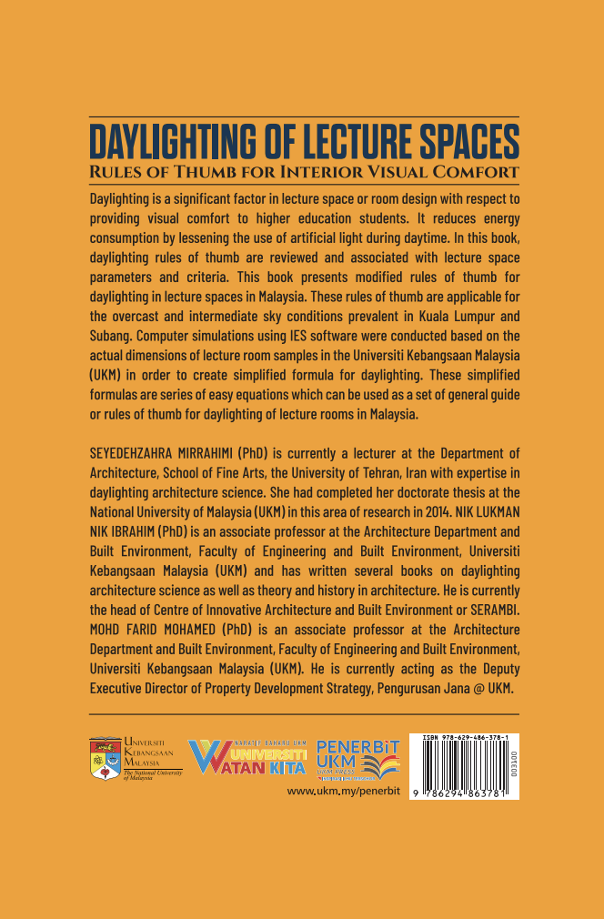 Daylighting of Lecture Spaces: Rules of Thumb for Interior Visual ...