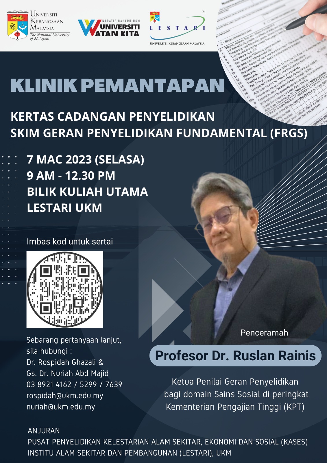 Klinik Pemantapan Kertas Cadangan Penyelidikan Skim Geran Penyelidikan ...