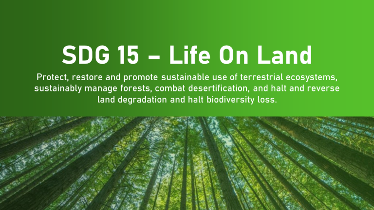 SDG 15 – Life On Land – Sustainability@UKM