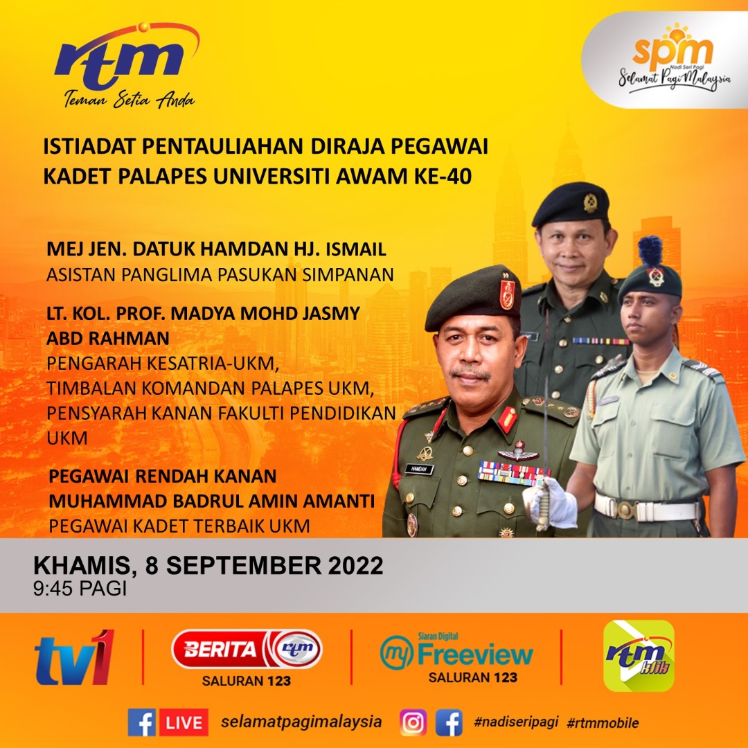 ISTIADAT PENTAULIAHAN DIRAJA PEGAWAI KADET PALAPES UNIVERSITI AWAM KE-40 | Pusat Kesatria ...