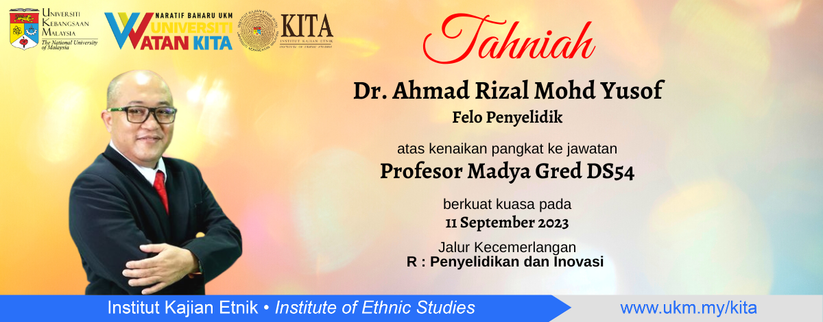 Associate Professor (DS54) Appointment: Dr. Ahmad Rizal Mohd Yusof ...