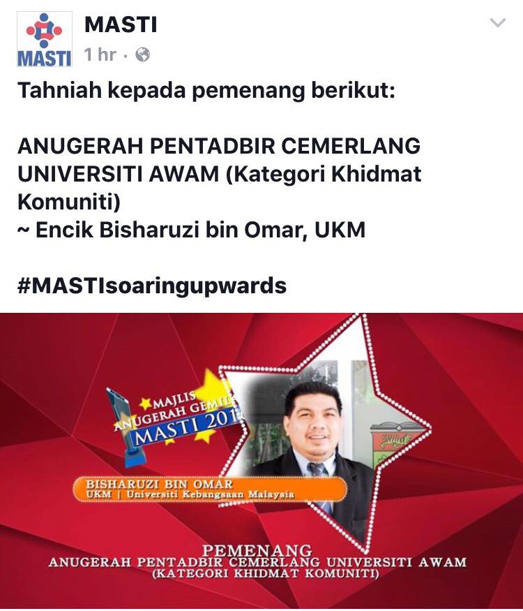 Tahniah Warga LESTARI | LESTARI UKM