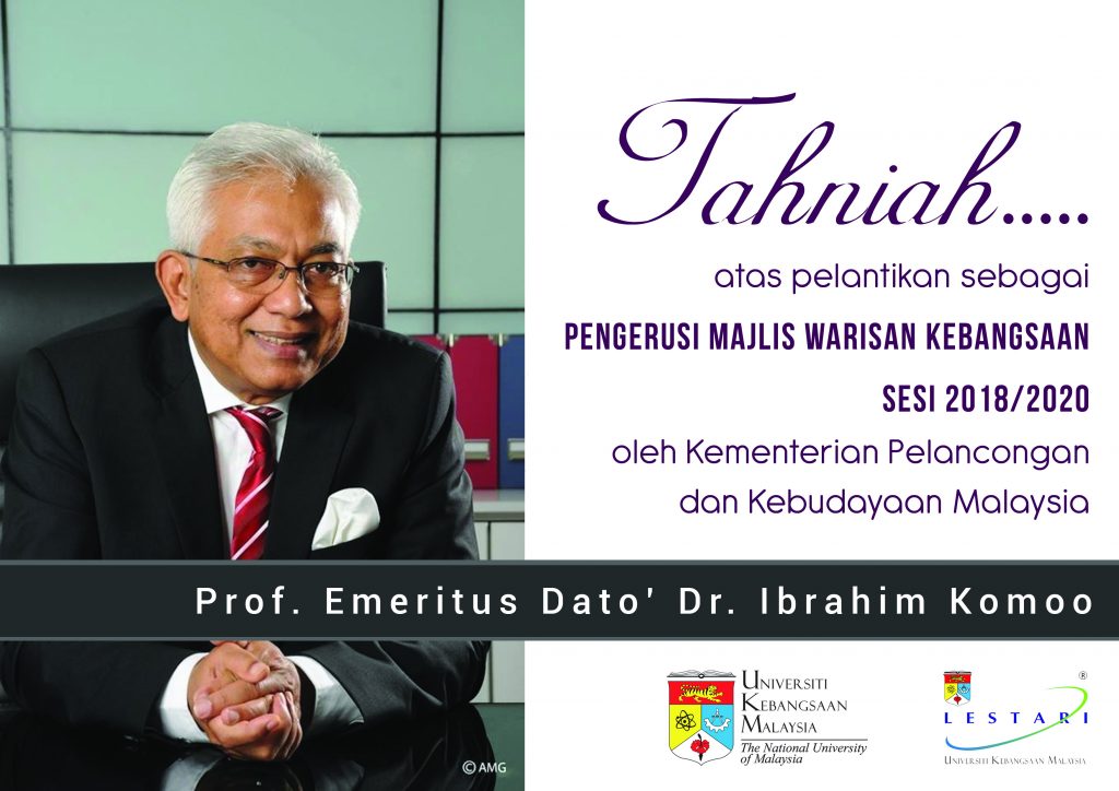 Tahniah Prof. Ibrahim Komoo | LESTARI UKM