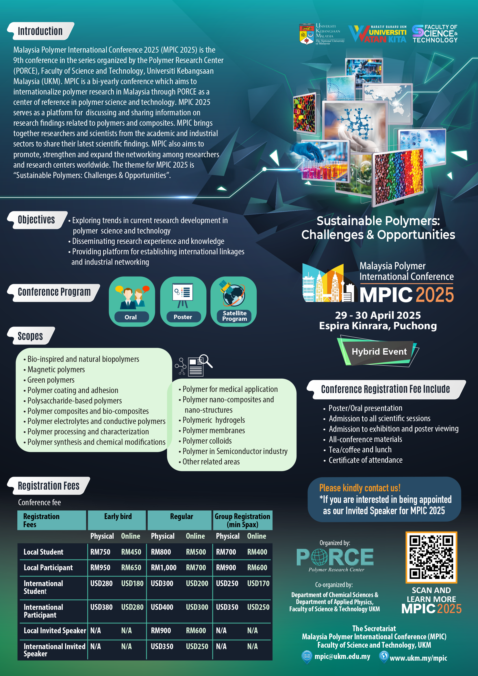 Scopes | Malaysia Polymer International Conference