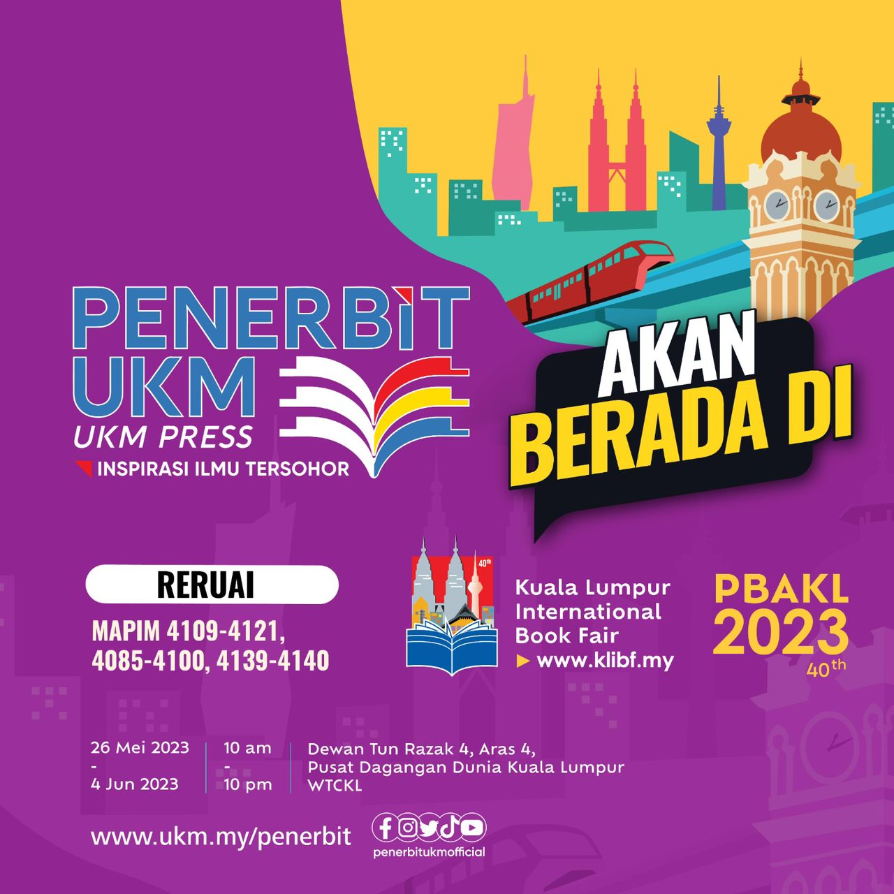 Pesta Buku Antarabangsa Kuala Lumpur (PBAKL) 2023 – Penerbit UKM