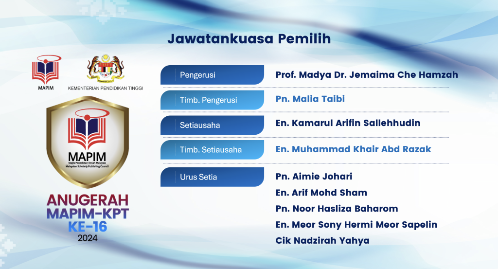 Anugerah MAPIM-KPT – Penerbit UKM