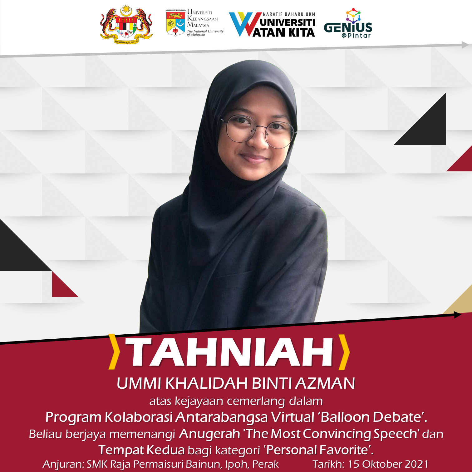 _Aktiviti & Kejayaan Tahun 2021 – Pusat PERMATA@Pintar Negara, UKM