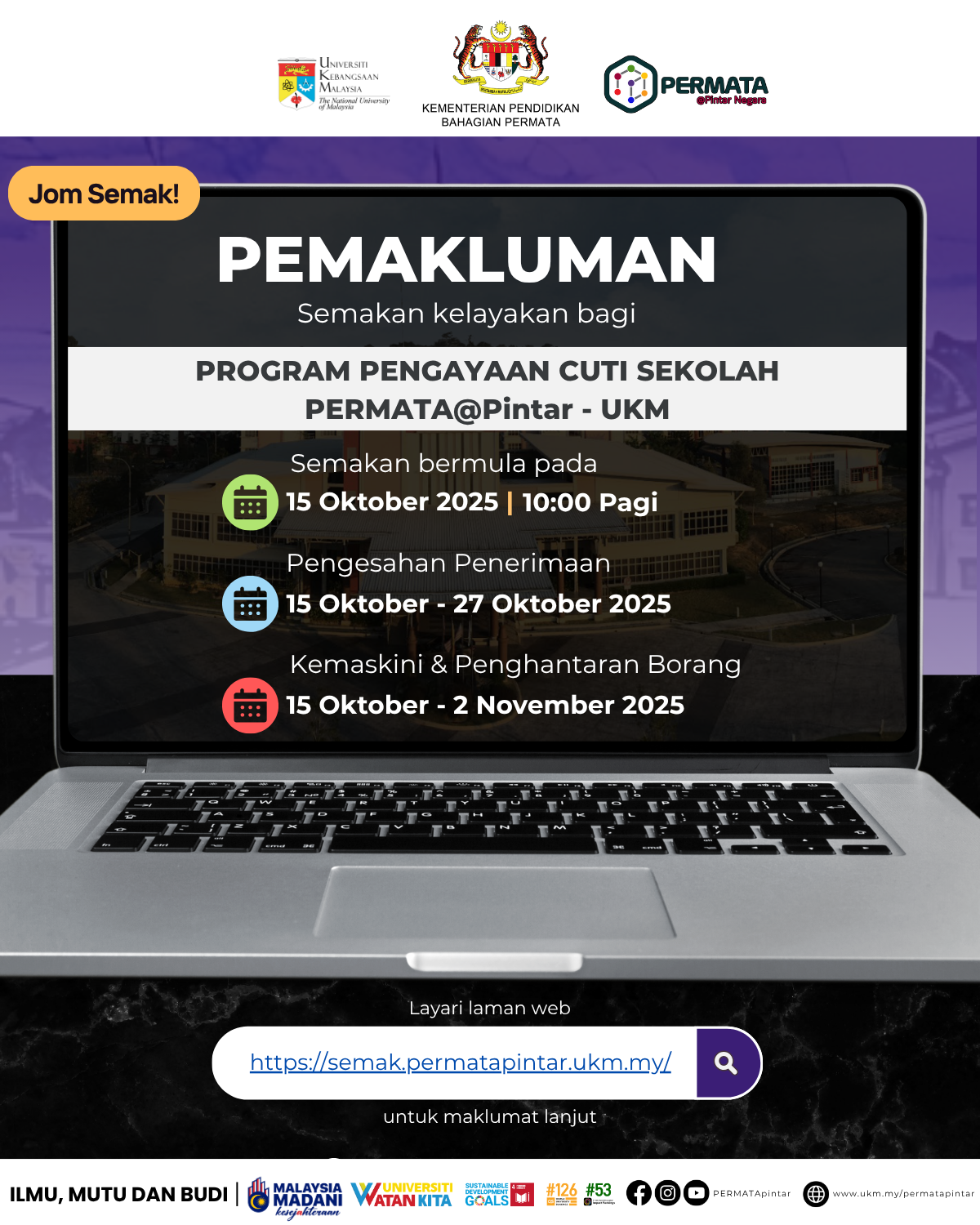 _Program Pencarian & Pengurusan Bakat – Pusat PERMATA@Pintar Negara, UKM