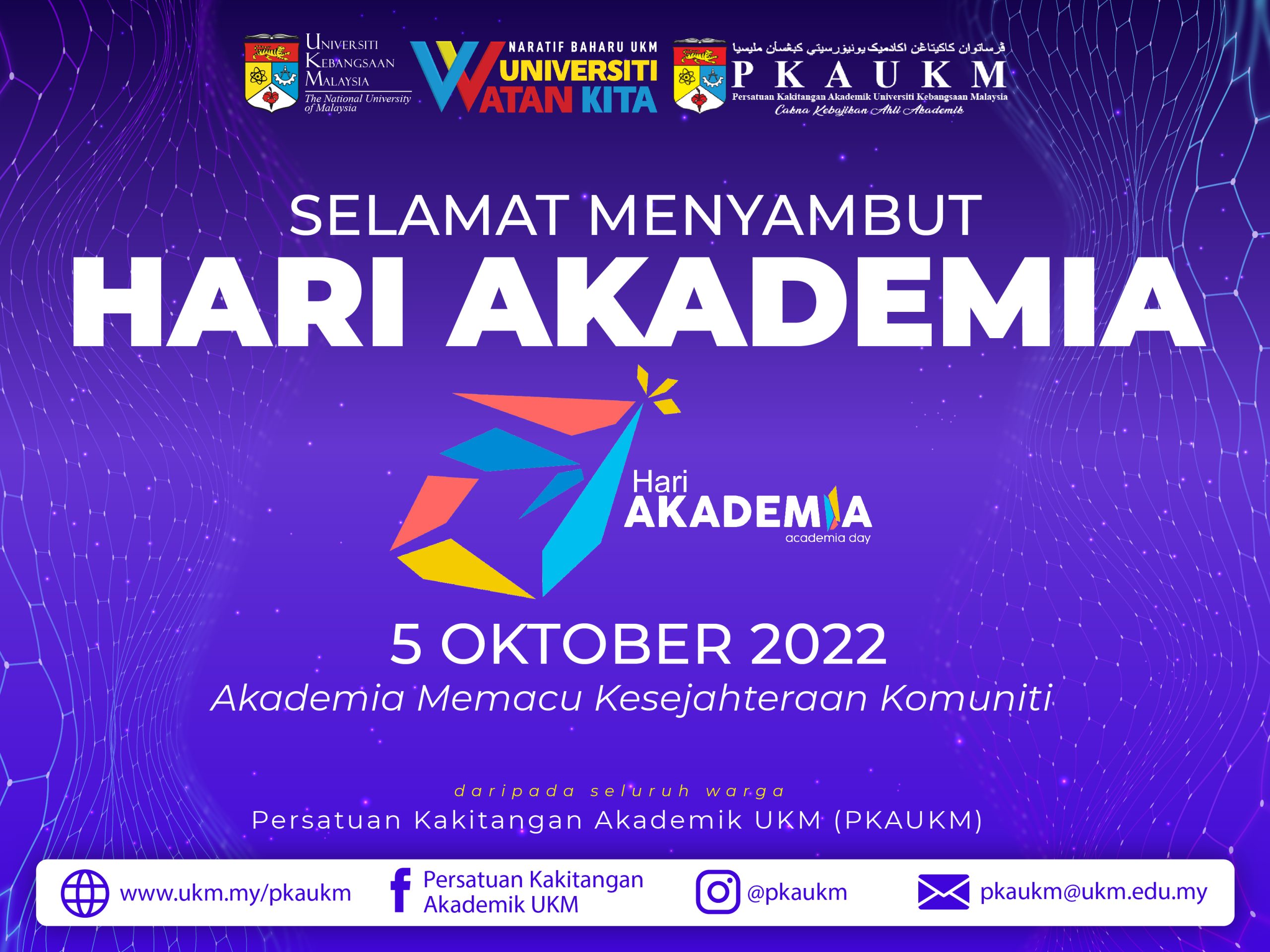 Selamat Menyambut Hari Akademia - Persatuan Kakitangan Akademik UKM