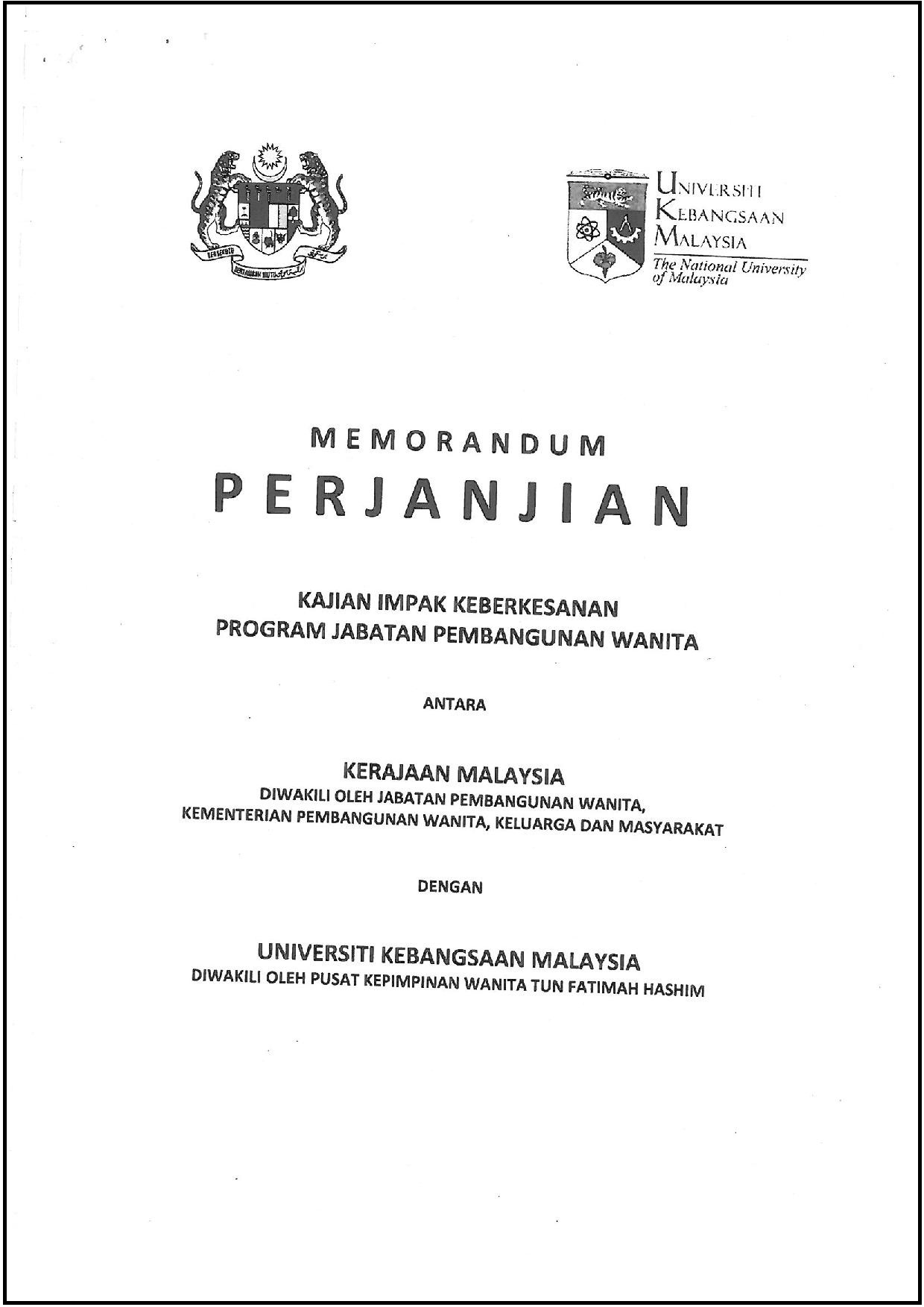 Kajian Impak Program | Pusat Kepimpinan Wanita Tun Fatimah Hashim